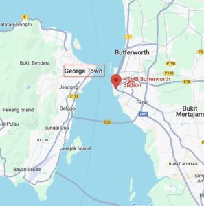 KTM train from Kuala Lumpur to Penang (Butterworth) - Global Claire