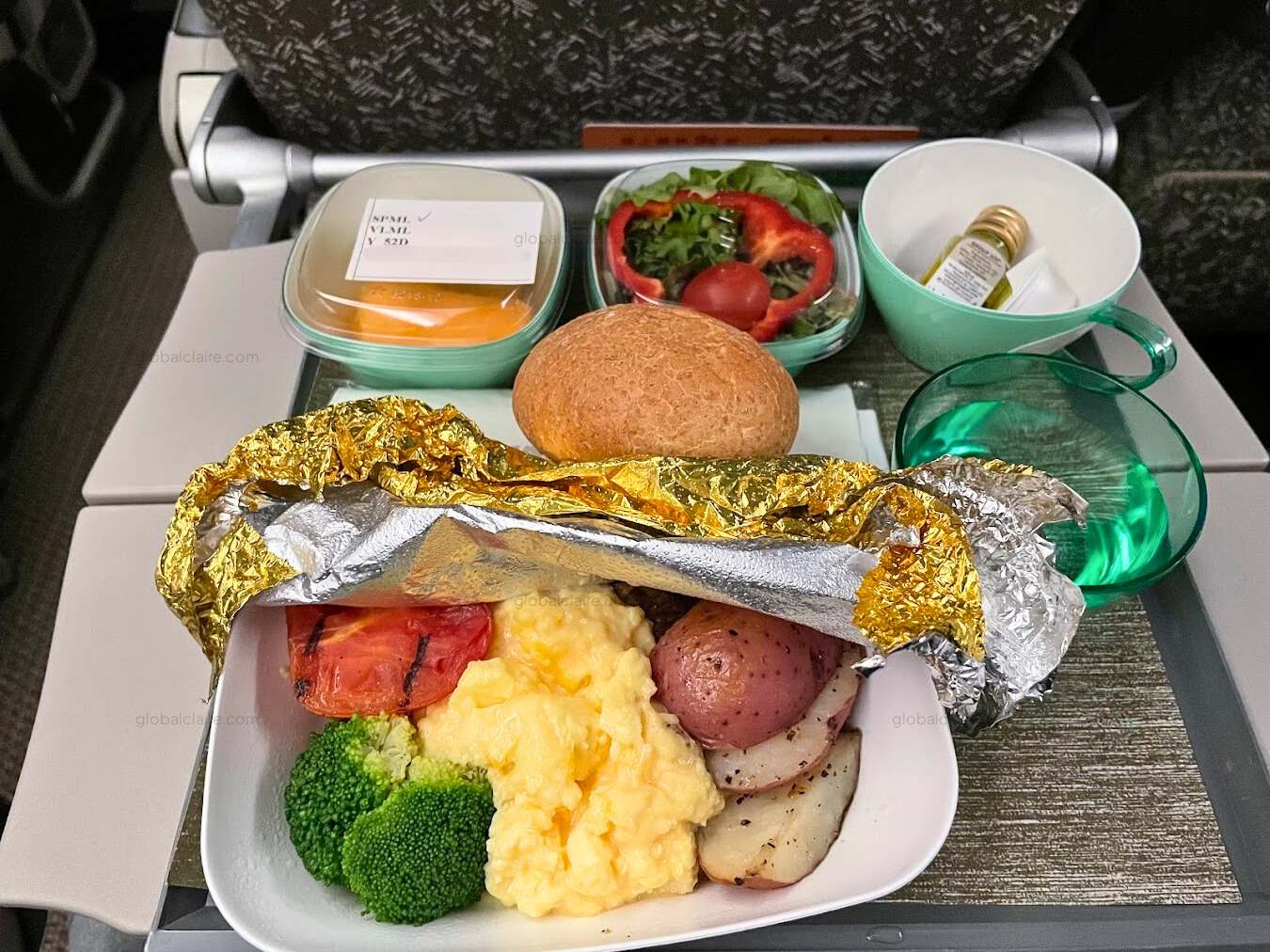 EVA Air Vegetarian / Vegan Meals - Review - Global Claire